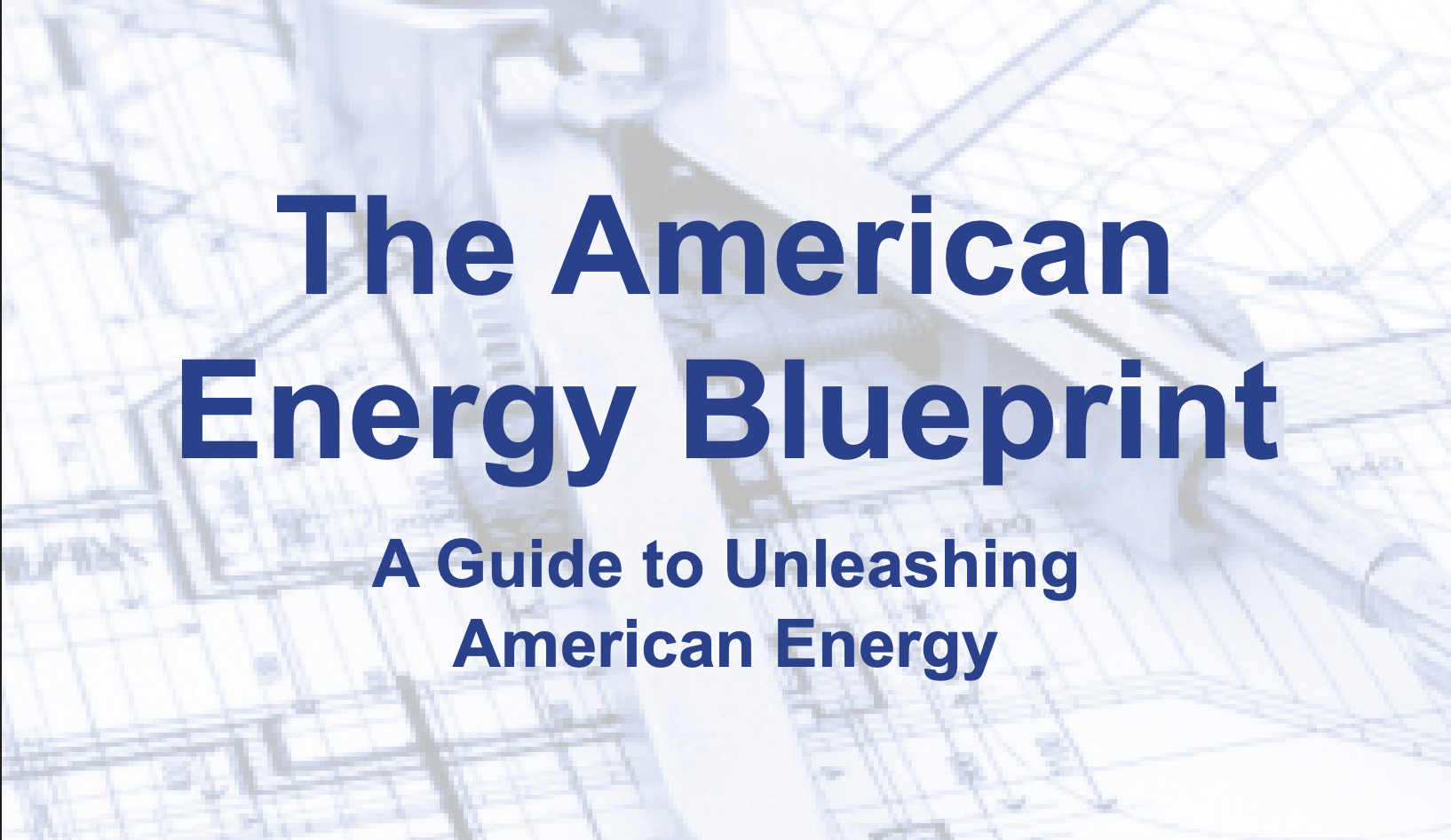 Introducing The American Energy Blueprint - IER